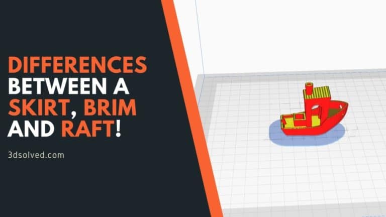 Skirt vs Brim vs Raft; When to use them! – 3D Solved